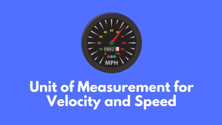 What is the Unit of Measurement for Velocity and Speed? - PhysicsGoEasy