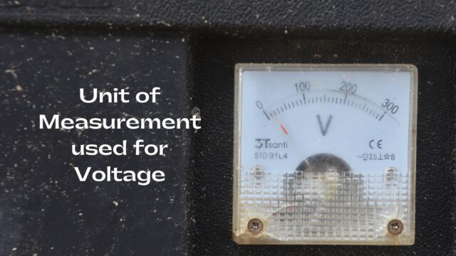 Which symbol and unit of measurement are used for voltage? - PhysicsGoEasy