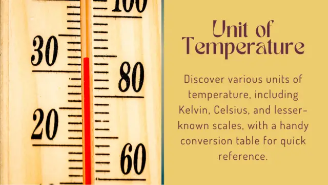 What is the Unit of Temperature? Definition and Conversion