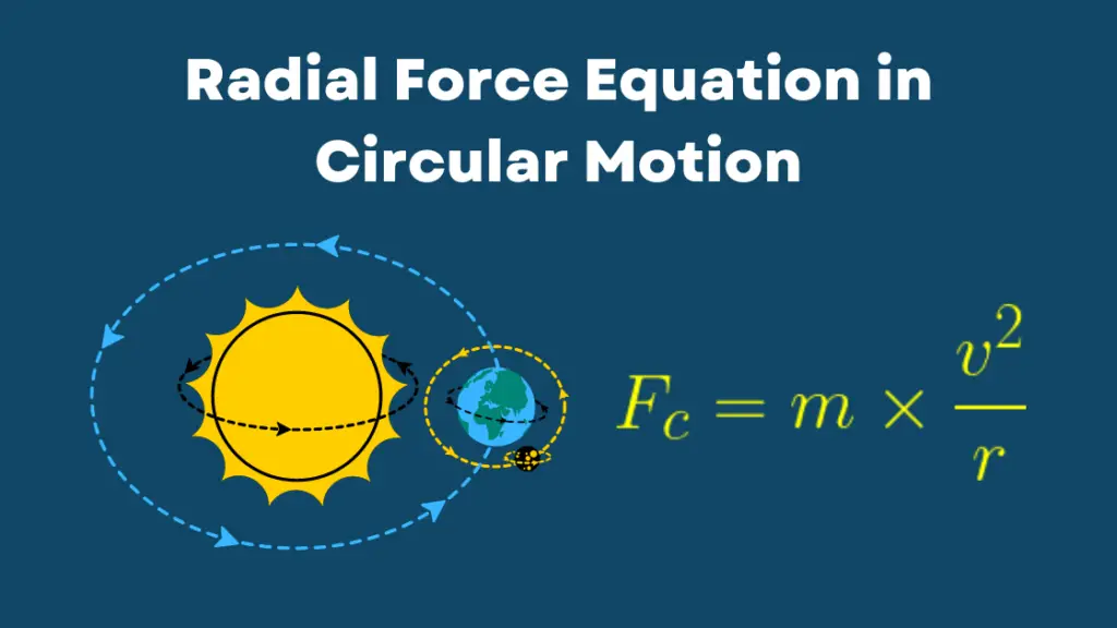Radial Force Equation in Circular Motion - PhysicsGoEasy