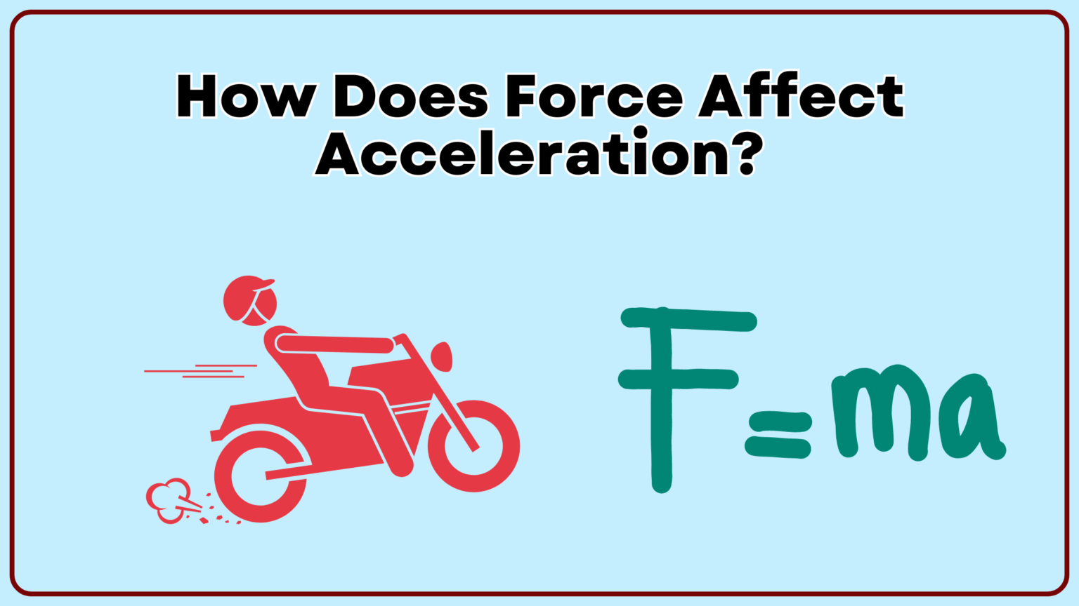 How Does Force Affect Acceleration Physicsgoeasy